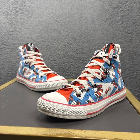 Converse | Shoes | Converse All Star High Top Dr Seuss Cat In The Hat ...